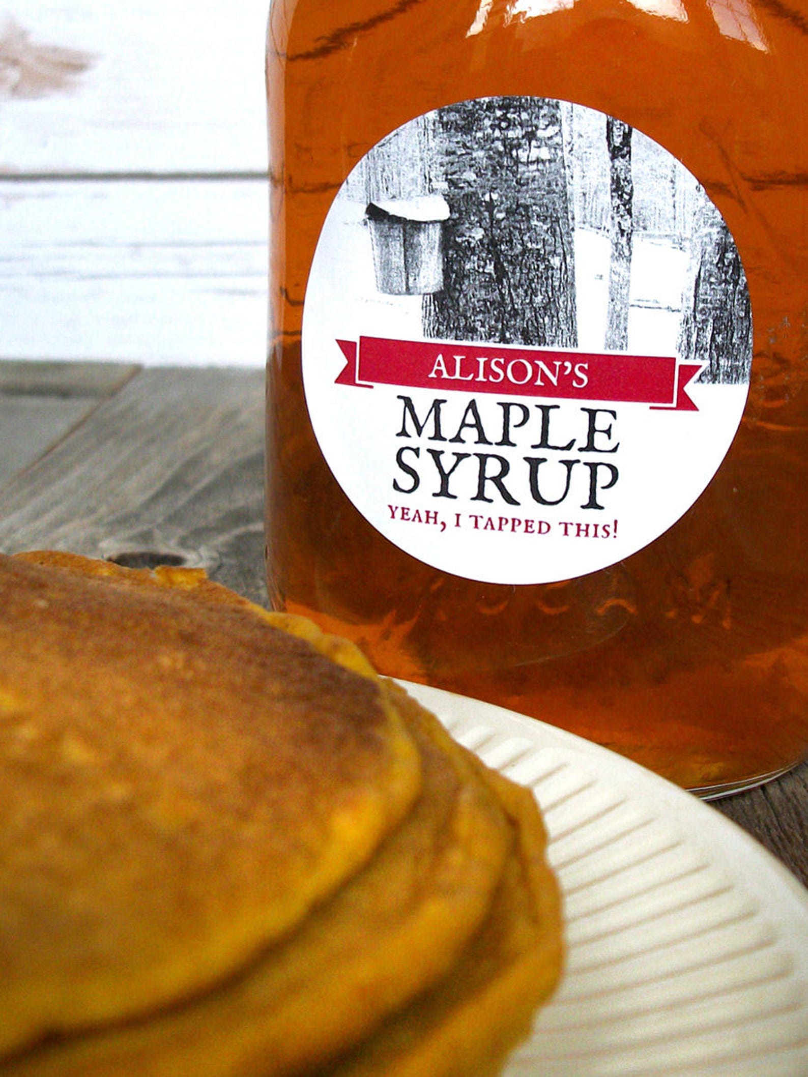 Custom Tree Tapping Maple Syrup Labels Custom Round Canning - Etsy