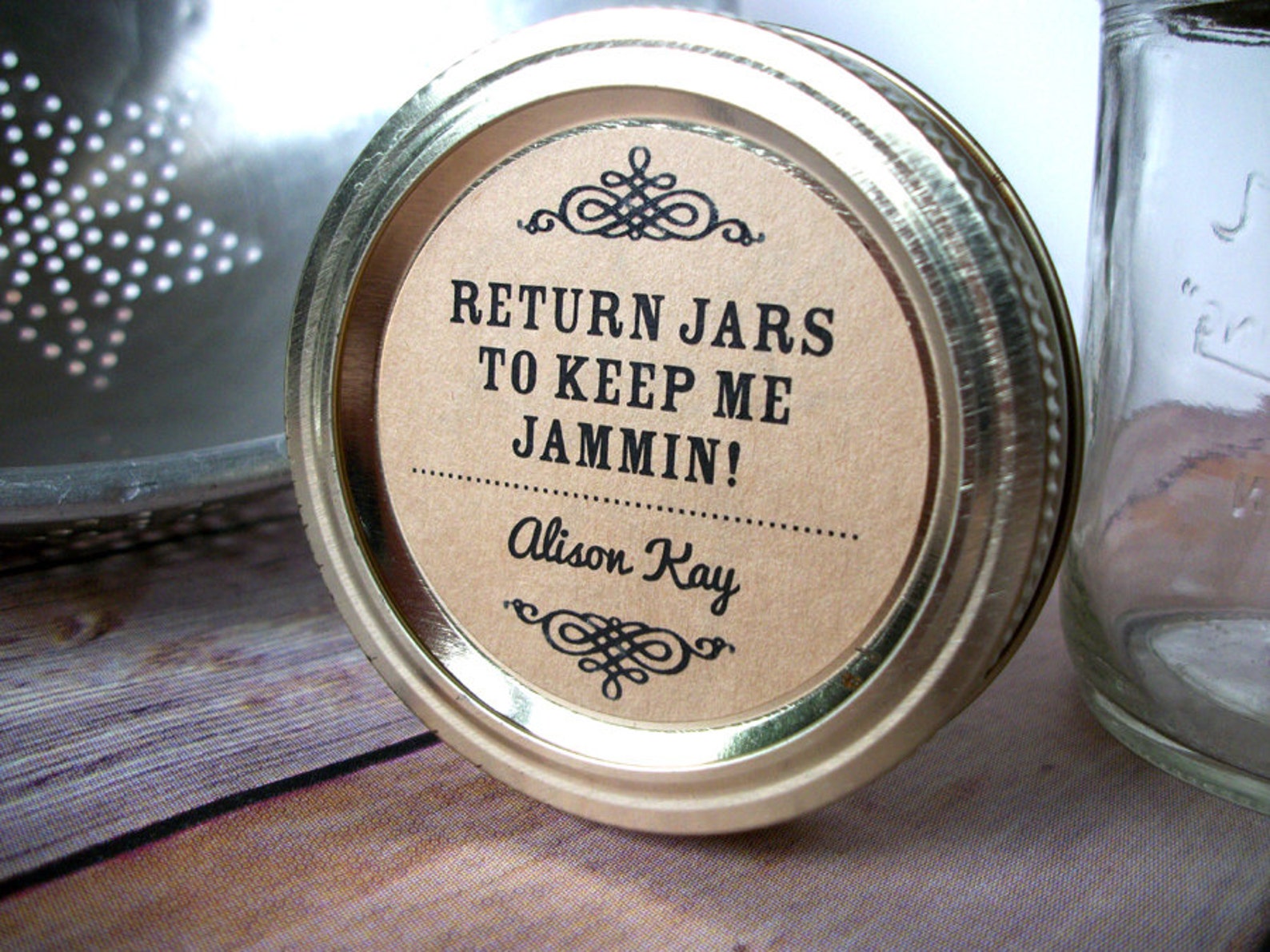 Return Jar to Keep Me Jammin Custom KRAFT Paper Canning Jar - Etsy