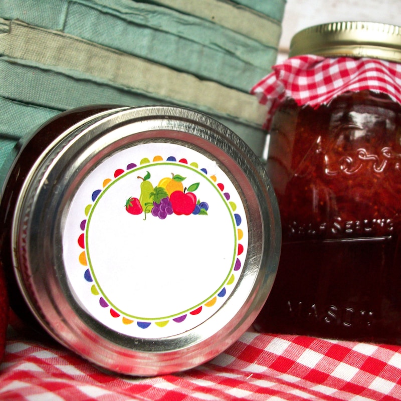 Mason Jar Lid Label - Etsy