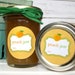 Cute Peach Jam Canning Jar Labels Round Stickers for Regular - Etsy