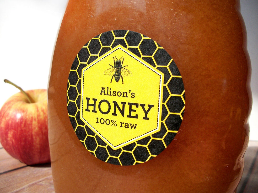 Custom Beehive Canning Jar & Bottle Labels Personalized - Etsy