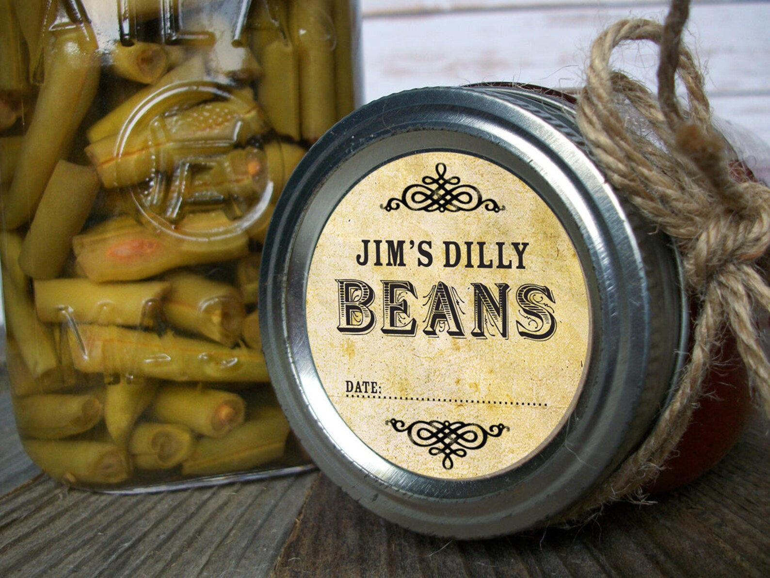 CUSTOM Vintage Canning Jar Labels Fully Personalized Round - Etsy