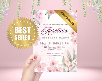 Editable Birthday Invitation Template | Instant Download | Printable ...