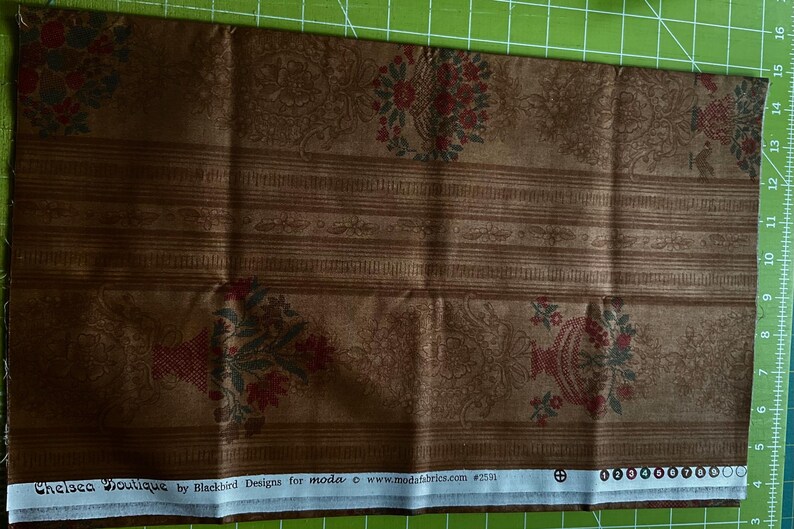 Blackbird Designs for Moda “chelsea Boutique” Dark Brown Baskets Quilt ...