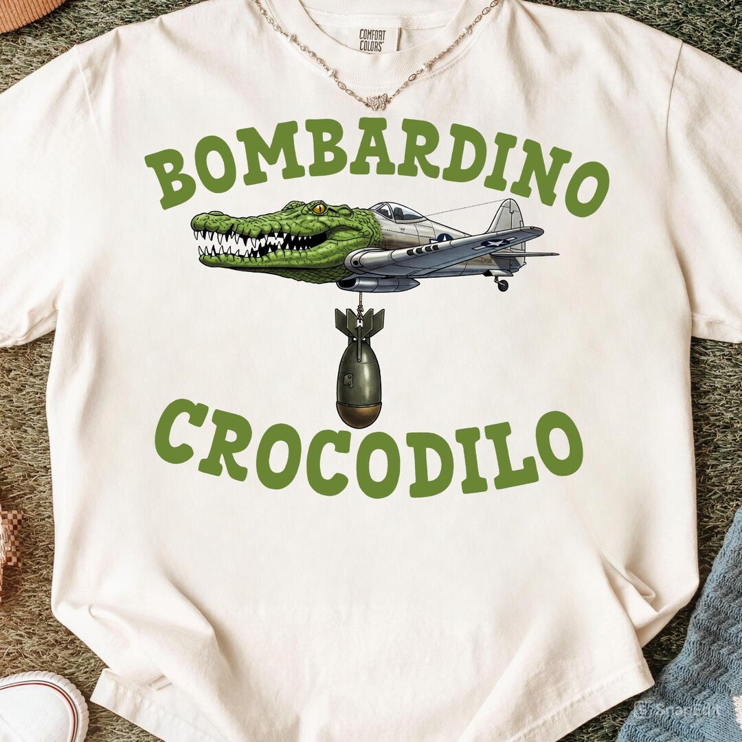 Camiseta Bombardino Cocodrilo PNG / Meme italiano divertido (descarga ...