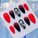 Scream Nails, Gel Press-on Nails, Reusable, 3D, Ghost Face, Blood ...