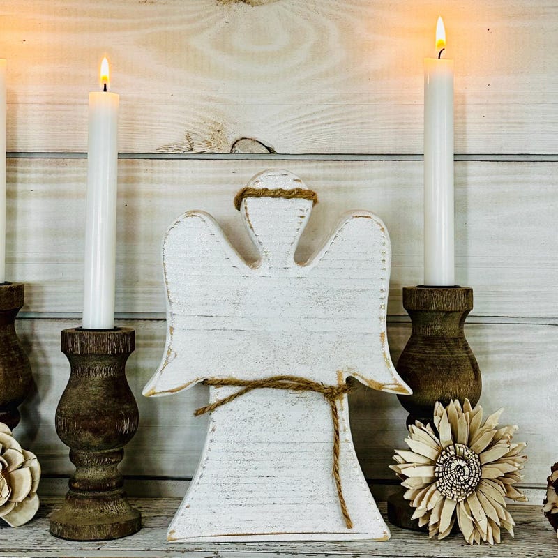 Rustic Wood Angel - Etsy