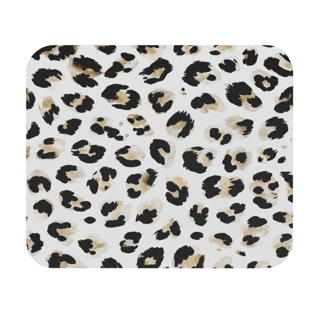 Leopard Print Mouse Pad, Rectangle Mouse Mat for Workspace and Gaming ...