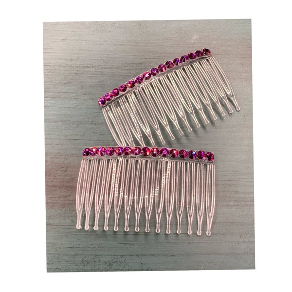 Pink Hair Comb - Etsy