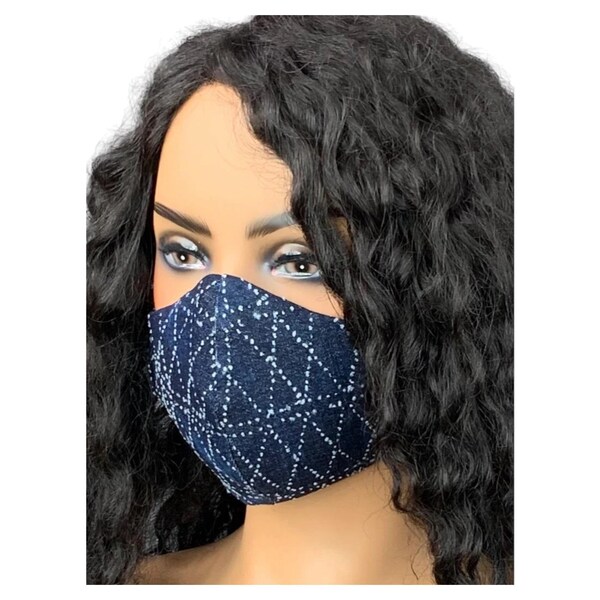 Denim Face Mask - Etsy