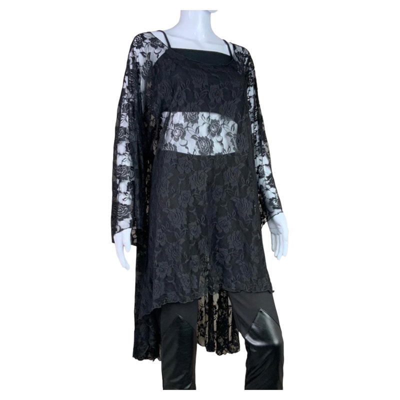 Sheer Overlay Top - Etsy