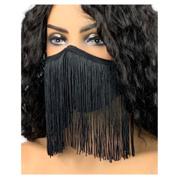 Fringe Mask - Etsy