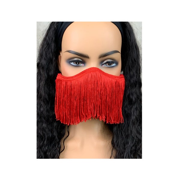 Fringe Mask - Etsy