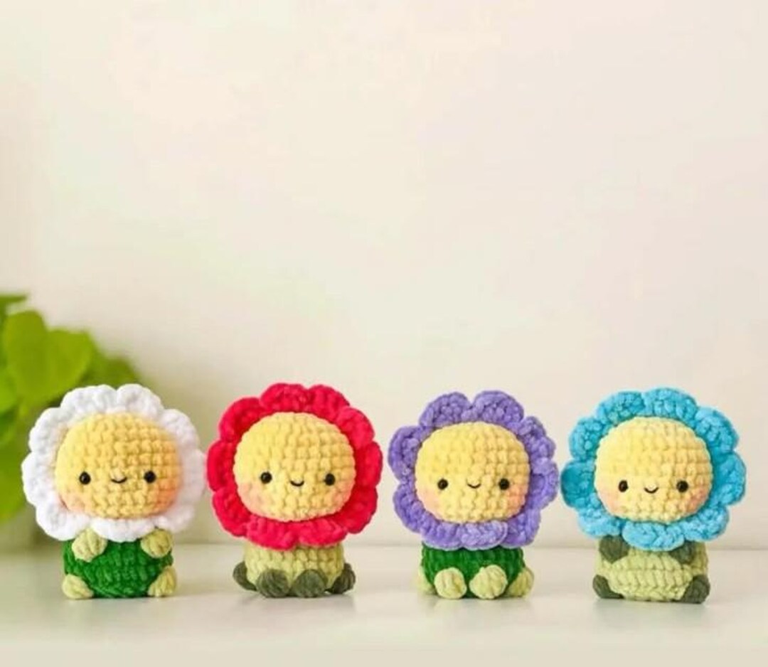 Crochet Mini Flower,cute Mini Flower Crochet Pattern,quick and Simple ...