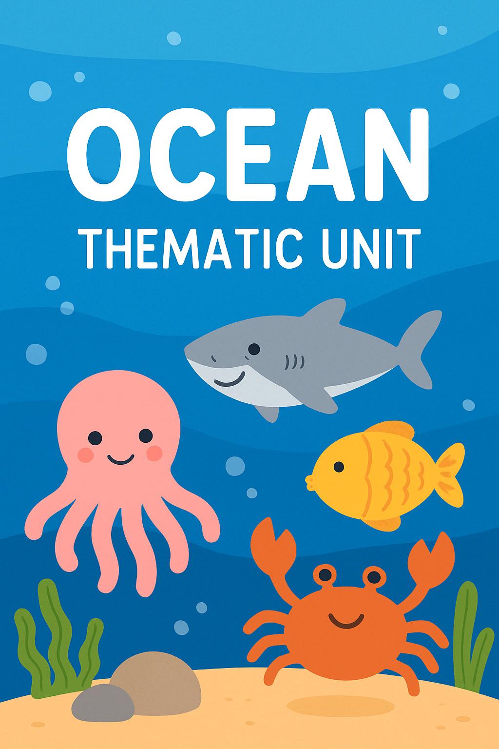 Ocean, Sea, Thematic Unit for Preschool | Instant Digital Download ...