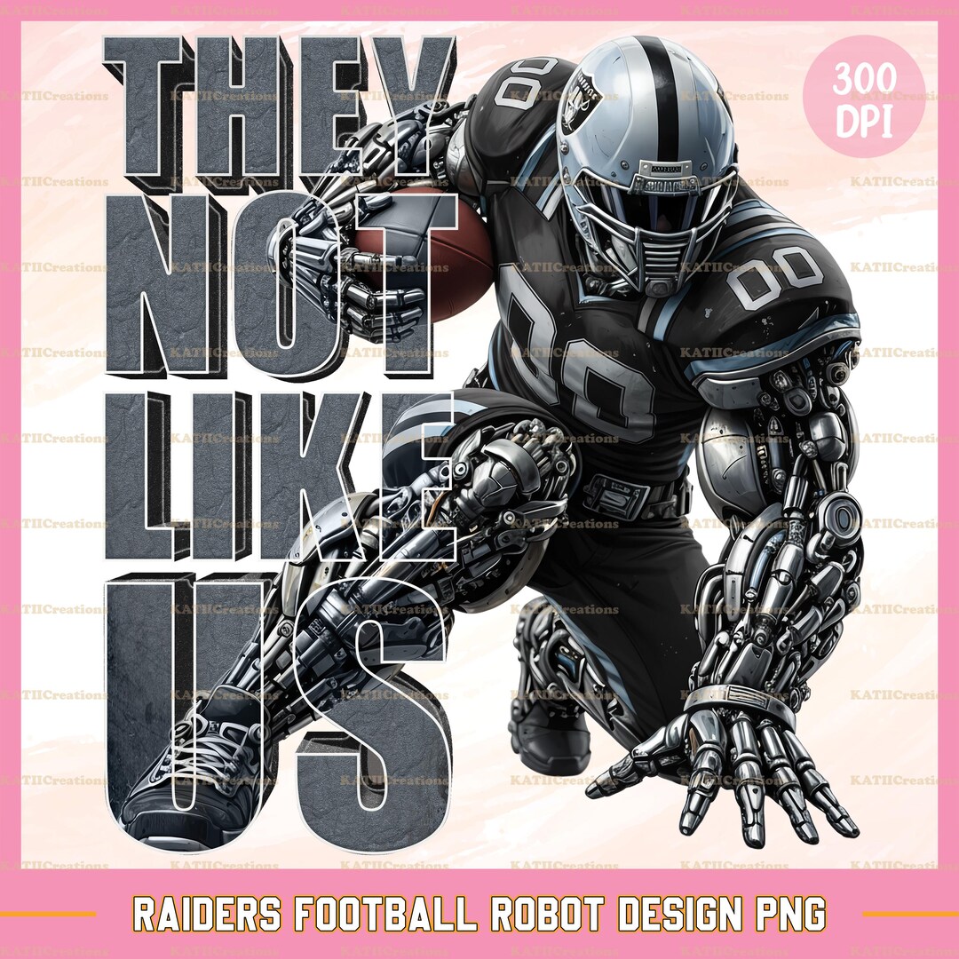 Raiders Mascot Robot Sublimation Design PNG - Football Robot Design PNG ...