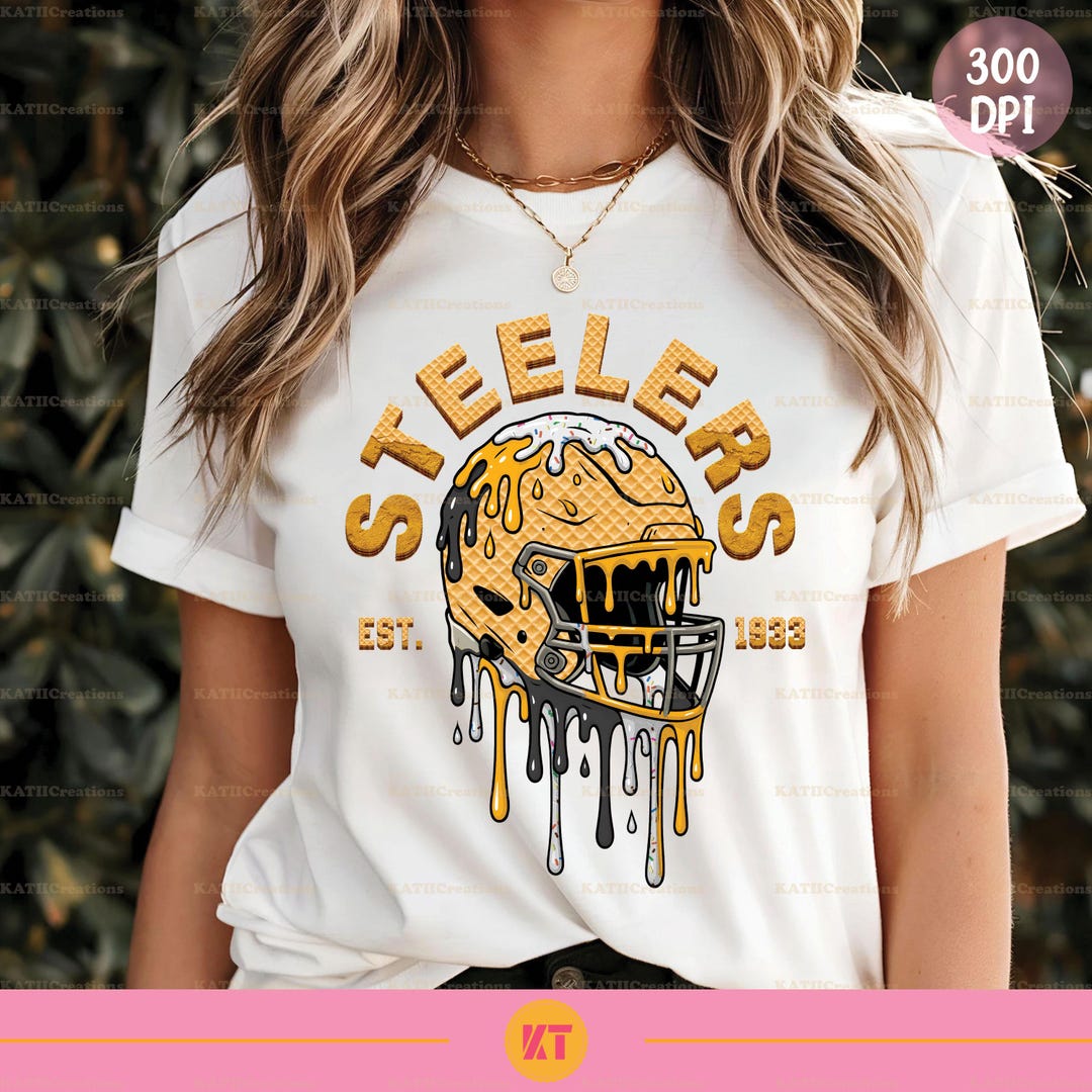 Steelers Est. 1933 Sublimation Design PNG - Steelers Ice Cream Drip ...