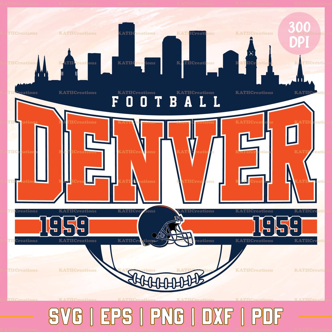 Denver Skyline Sublimation Design PNG - Football Team Skyline SVG ...