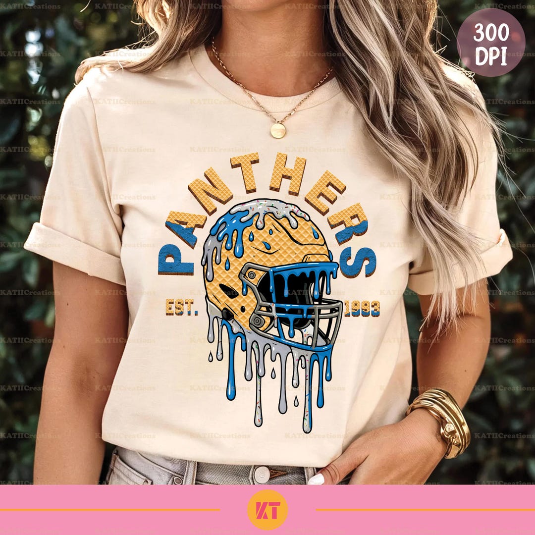 Panthers Est. 1993 Sublimation Design PNG - Panthers Ice Cream Drip ...
