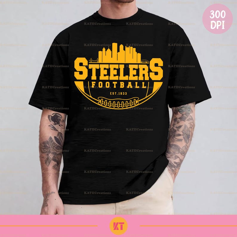 Steelers Skyline Sublimation Design PNG - Football Team Skyline SVG ...