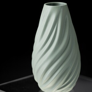 Wave Sculptural Vase and Flowing Design, Modern Decorative Piece for ...