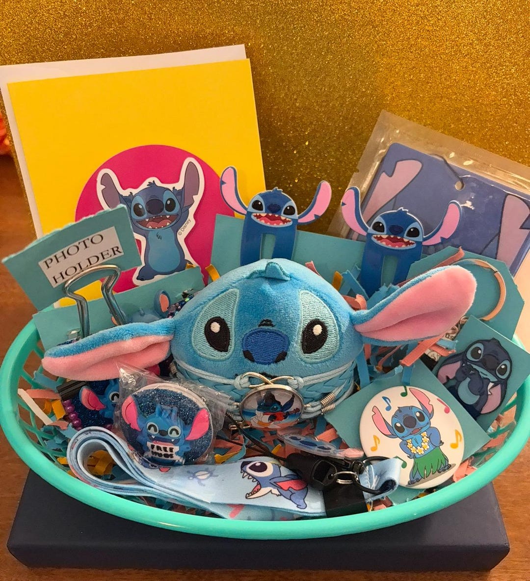 Hand Picked Disney Stitch Inspired Gift Basket- 12 Piece Set ~glitzy ...