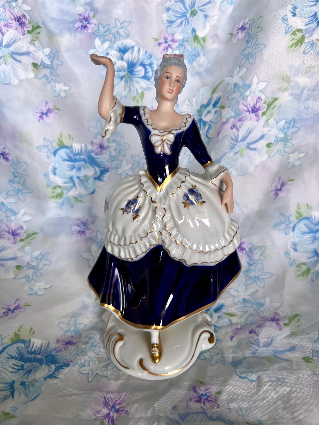 Royal Dux Porcelain Figurine – Rococo Lady – Hand-painted – Made in ...