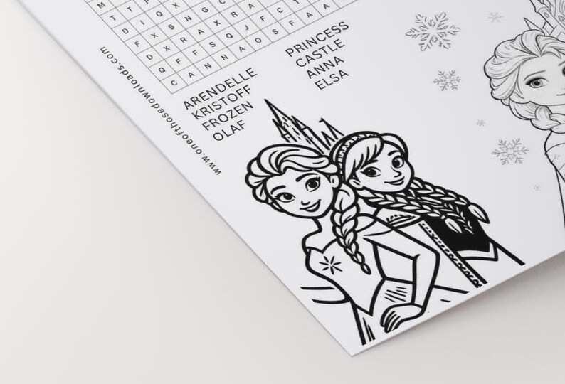 Cartoon Activity Sheet | Editable Kids Birthday Coloring Page (digital ...