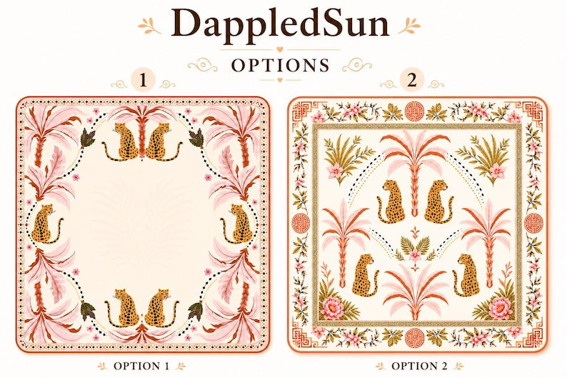 Custom Pink Palm Tree Leopard Mahjong Mat, Grandmillennial Safari Game ...