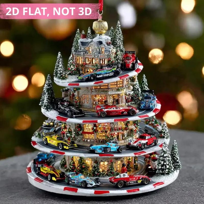 Track Car Ornament - Etsy UK