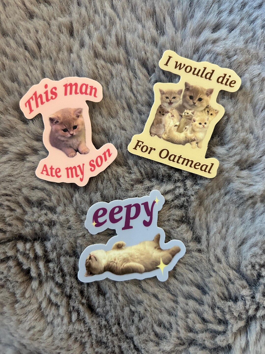 Oatmeal Sticker Pack - Etsy