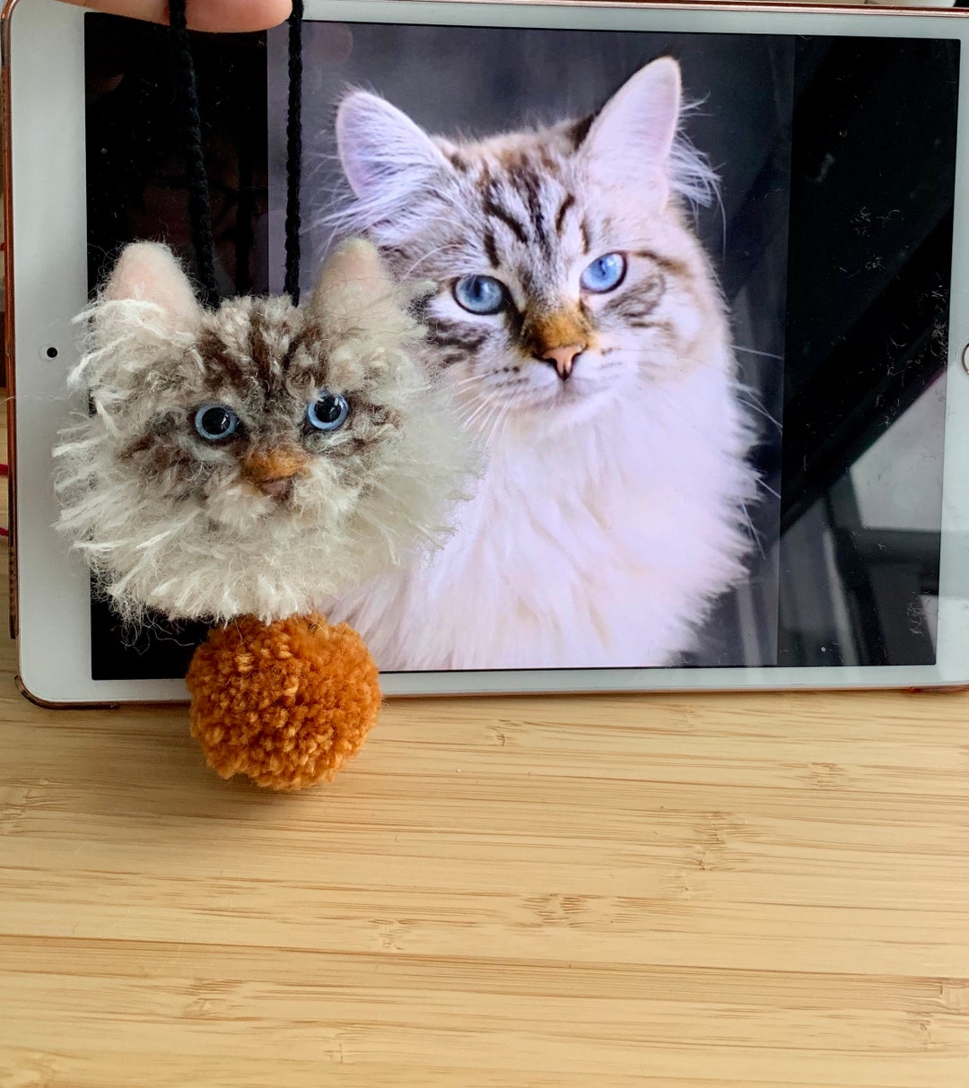 Made to Order Long Hair Cat Custom Pom Pom - Etsy