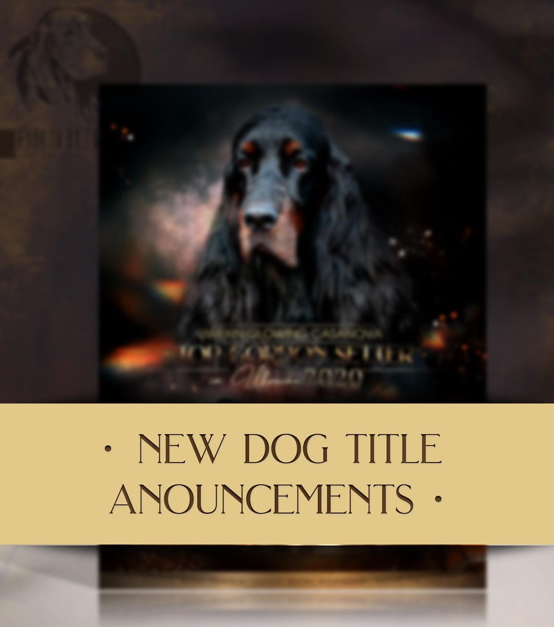Show Dog Poster | New Dog Title | Custom Dog Presentation | Stud ...