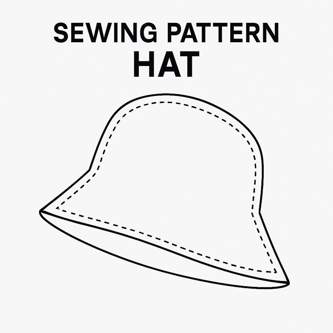 Printable Bucket Hat Sewing Pattern – PDF Download – DIY Reversible Hat in 3 Sizes – Beginner ...