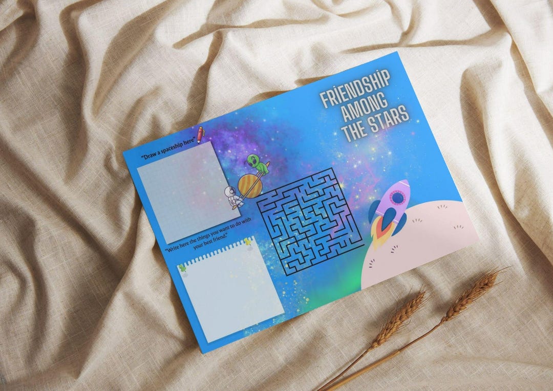 Printable Space Story for Kids | Friendship Among the Stars | Emotional ...