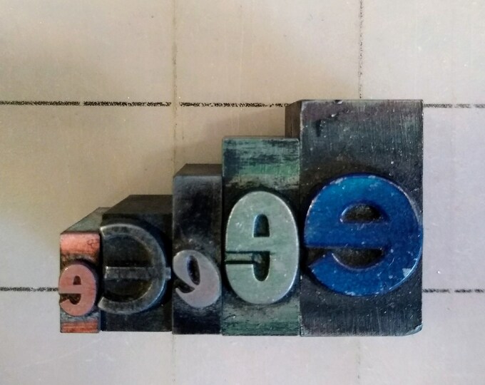 RESERVE for Rob Letter E Collection Antique Letterpress - Etsy