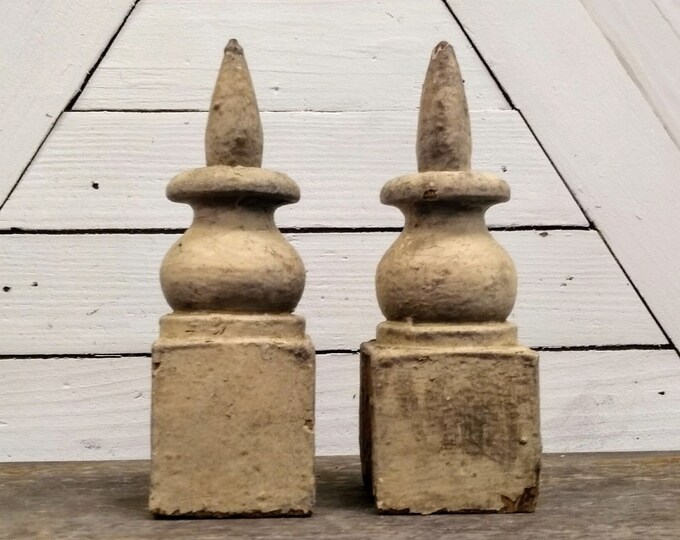 Antique 8 Wood Post Finial Architectural Salvage - Etsy
