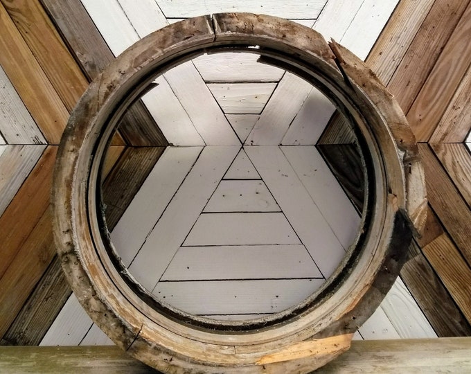 Round Window Frame Architectural Salvage Antique Window - Etsy