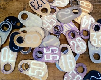 Cow Number Tags | Etsy