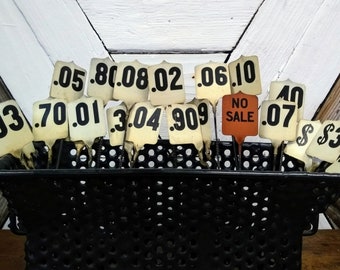 Cash Register Flag Table Numbers Wedding Restaurant Seating Vintage ...