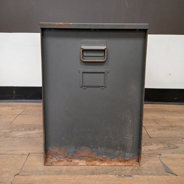 Metal Storage Bin - Etsy