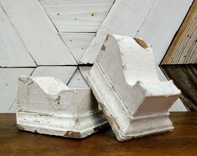 Small Corbels Cute White Corbels Book Ends Bookshelf / - Etsy