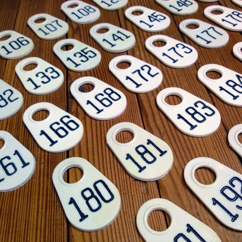 Vintage Plastic Cow Tag antique Plastic Livestock ID Tag - Etsy