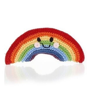 Rainbow Toy Handmade Kids Soft Toy Baby Gift Fair Trade - Etsy