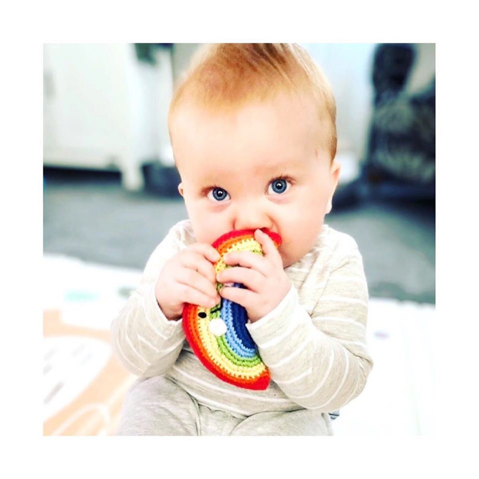 Rainbow Toy Handmade Kids Soft Toy Baby Gift Fair Trade - Etsy