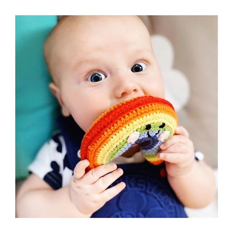 Rainbow Toy Handmade Kids Soft Toy Baby Gift Fair Trade - Etsy