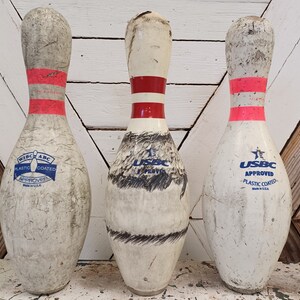 Old Bowling Pin Vintage Bowling Pin Mantle Decor Game - Etsy