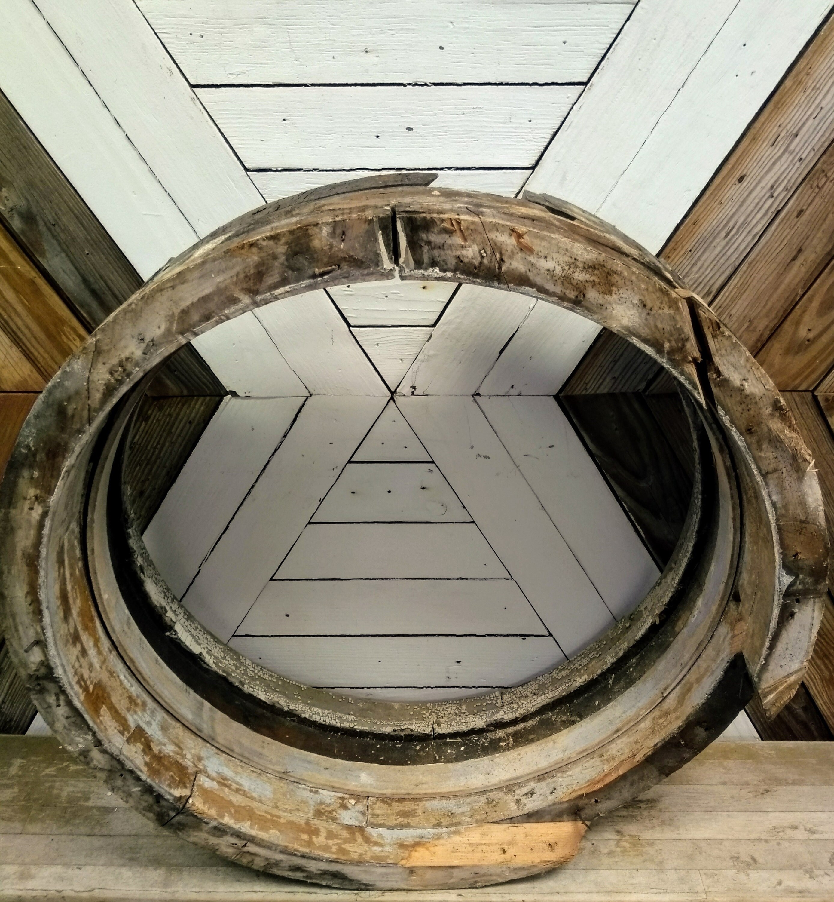 Round Window Frame Architectural Salvage Antique Window | Etsy