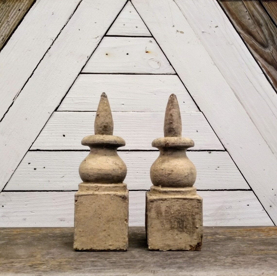 Antique 8 Wood Post Finial Architectural Salvage | Etsy