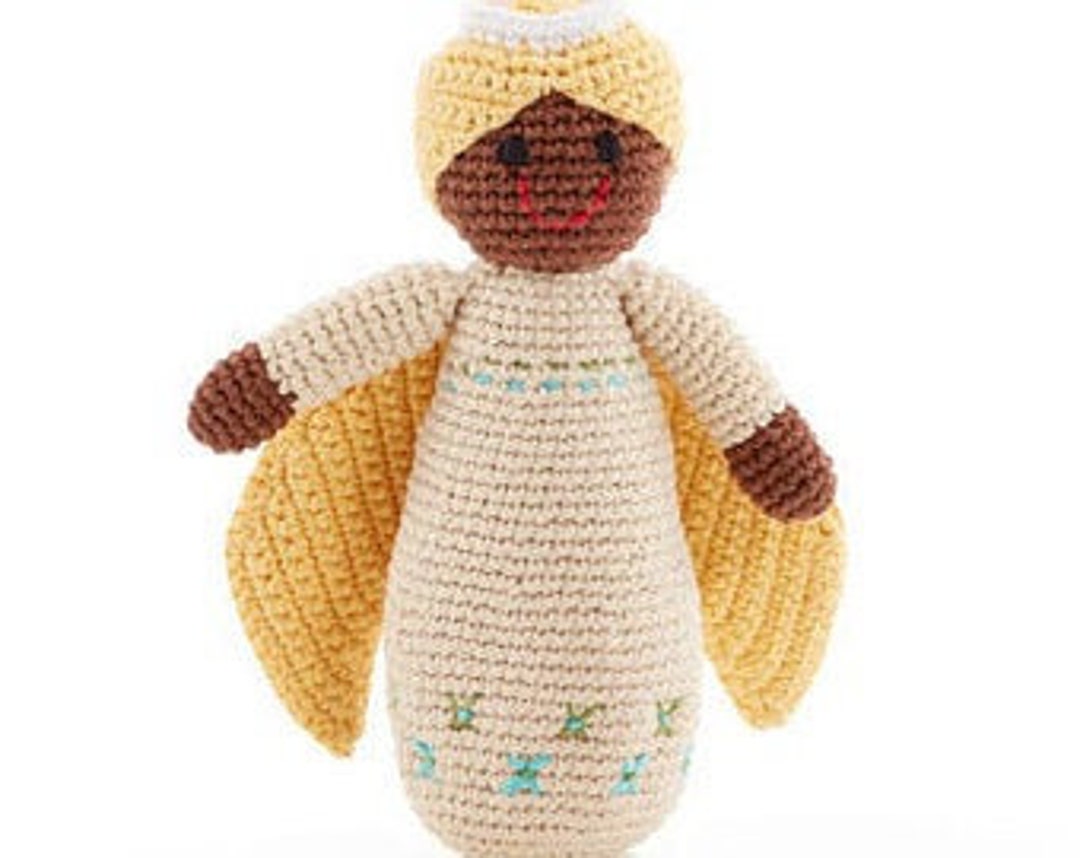 Angel Gift Fair Trade Handmade Kids Soft Toy or Decor Knit Stuffed ...